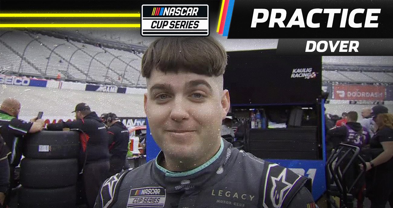 Noah Gragson shows off new bowl haircut at Dover | NASCAR