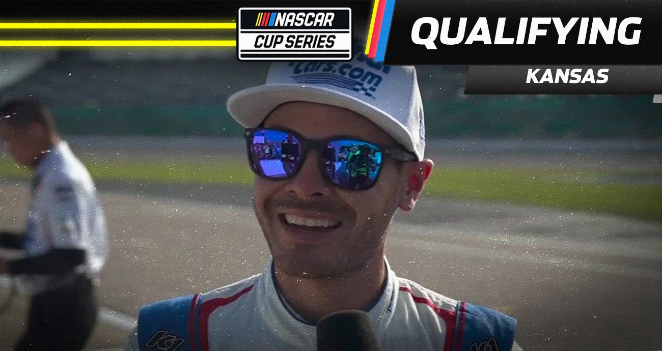 Larson 'happy' to be at front with Byron at Kansas | NASCAR