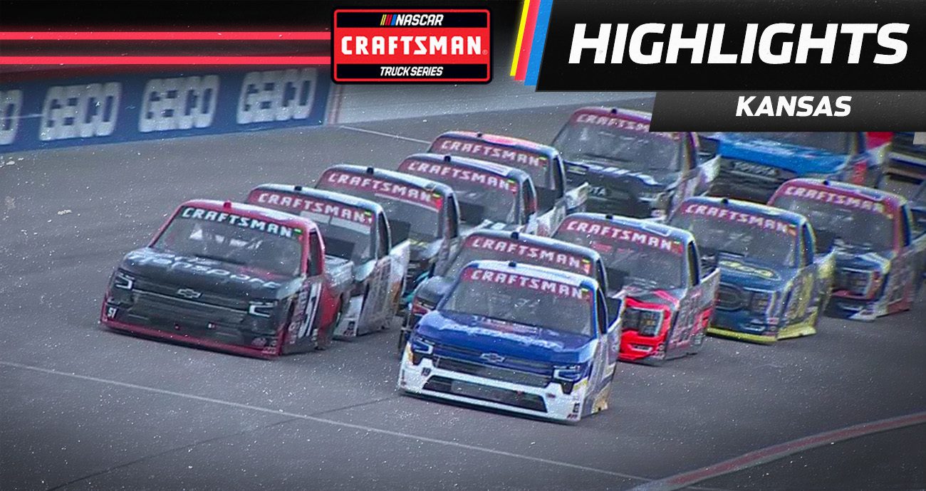 Christian Eckes leads Truck Series to green at Kansas | NASCAR Christian Eckes leads Truck Series to green at Kansas | NASCAR