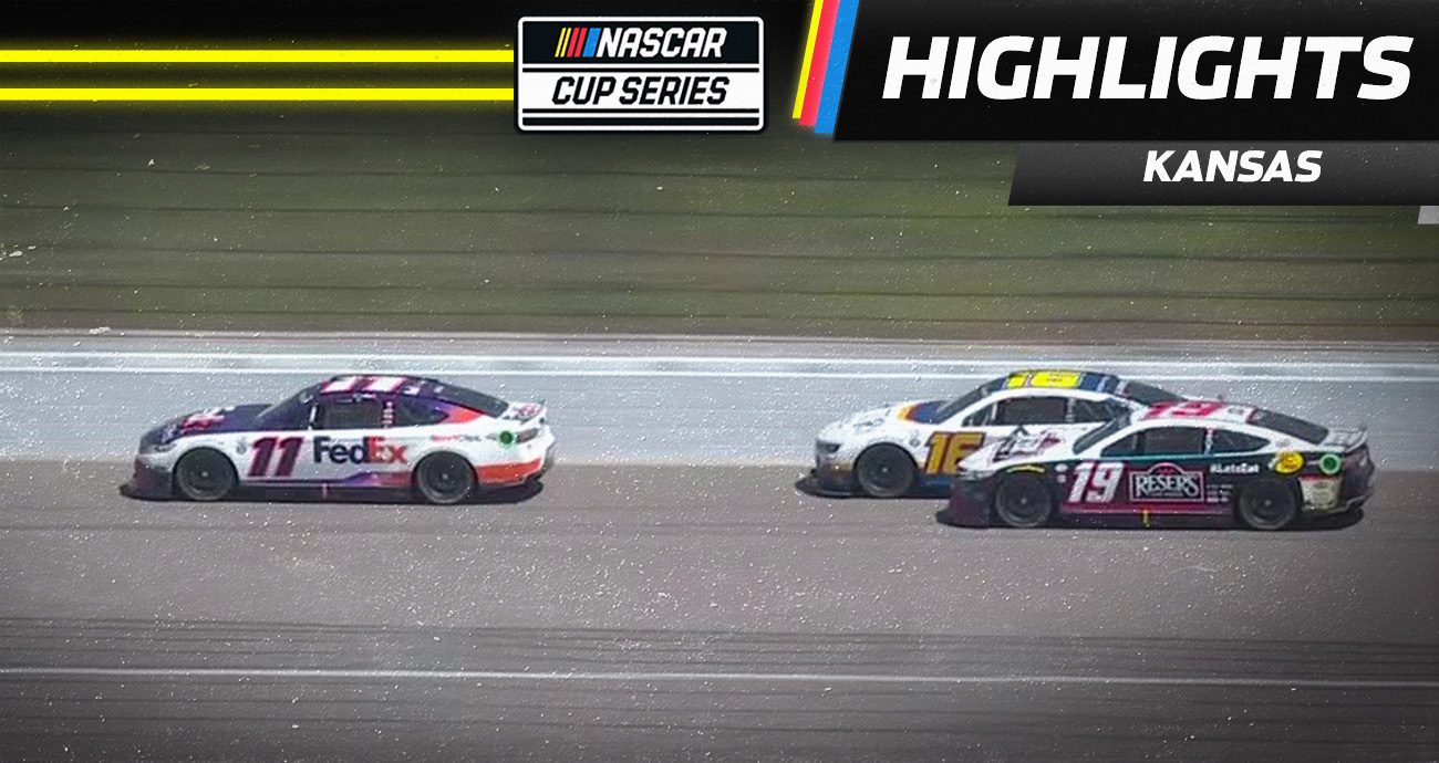 Denny Hamlin leads Toyotas with Stage 1 win at Kansas | NASCAR