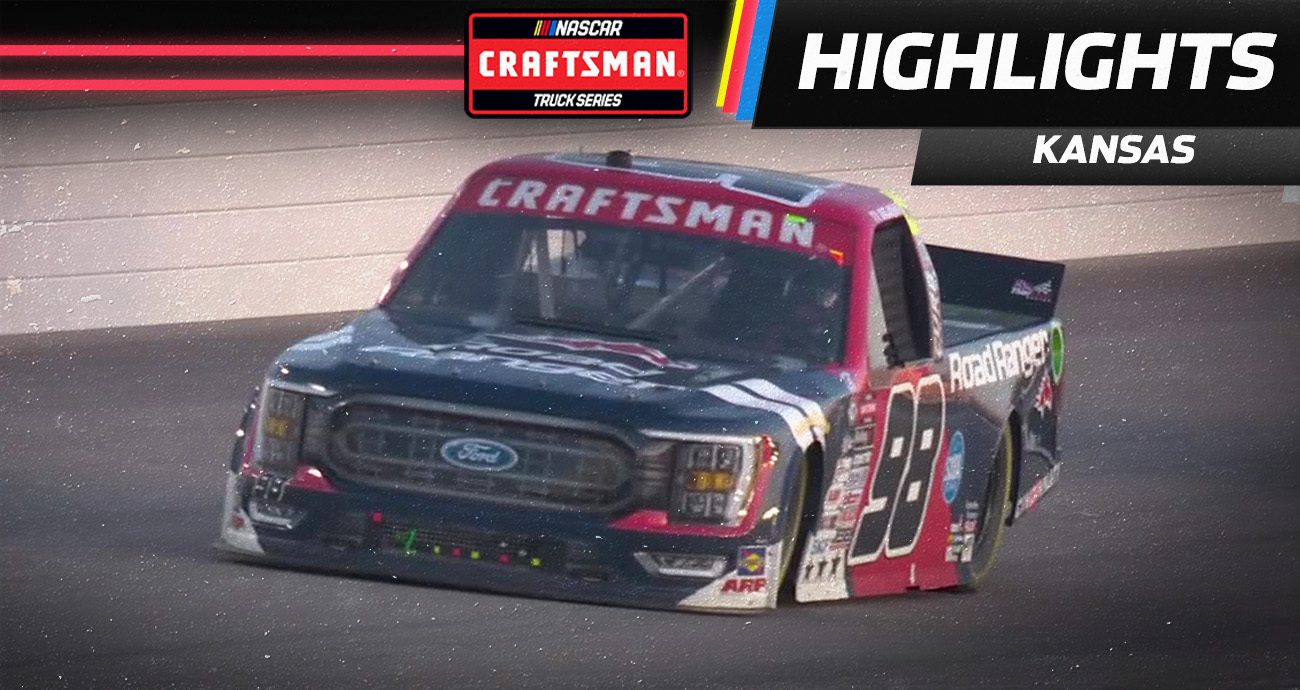 Ty Majeski takes Stage 2 at Kansas | NASCAR