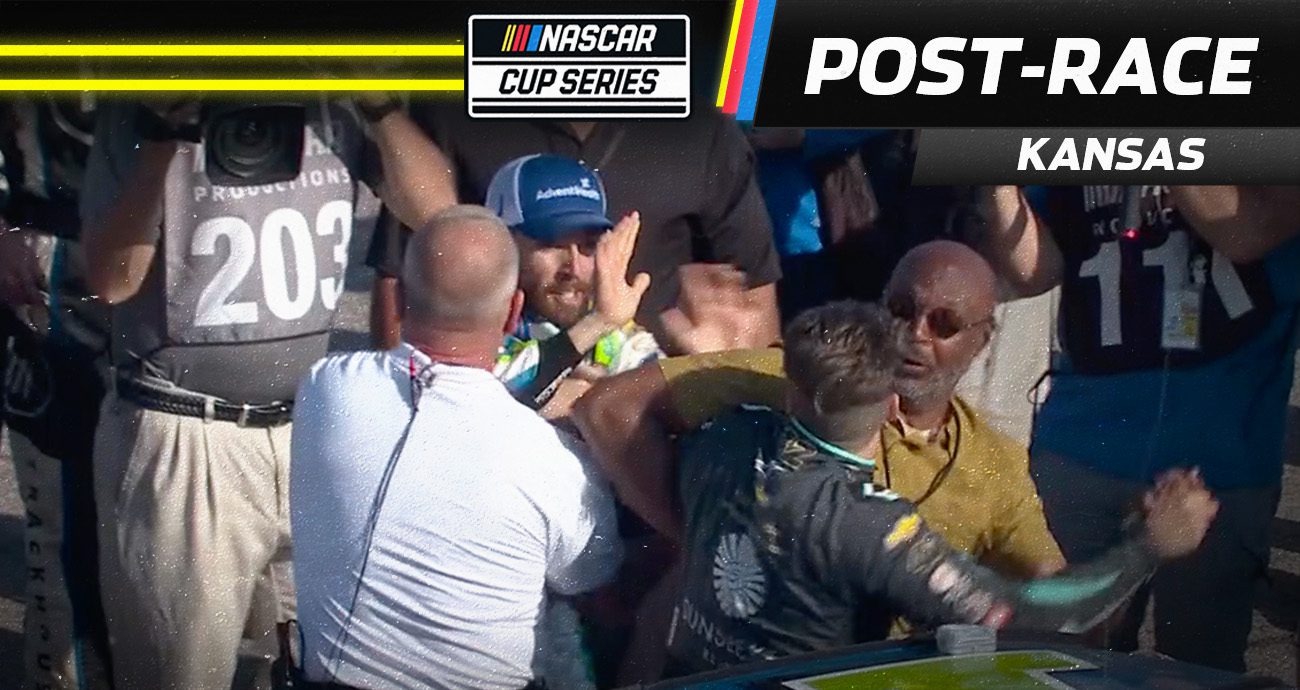 Ross Chastain and Noah Gragson fight at Kansas | NASCAR
