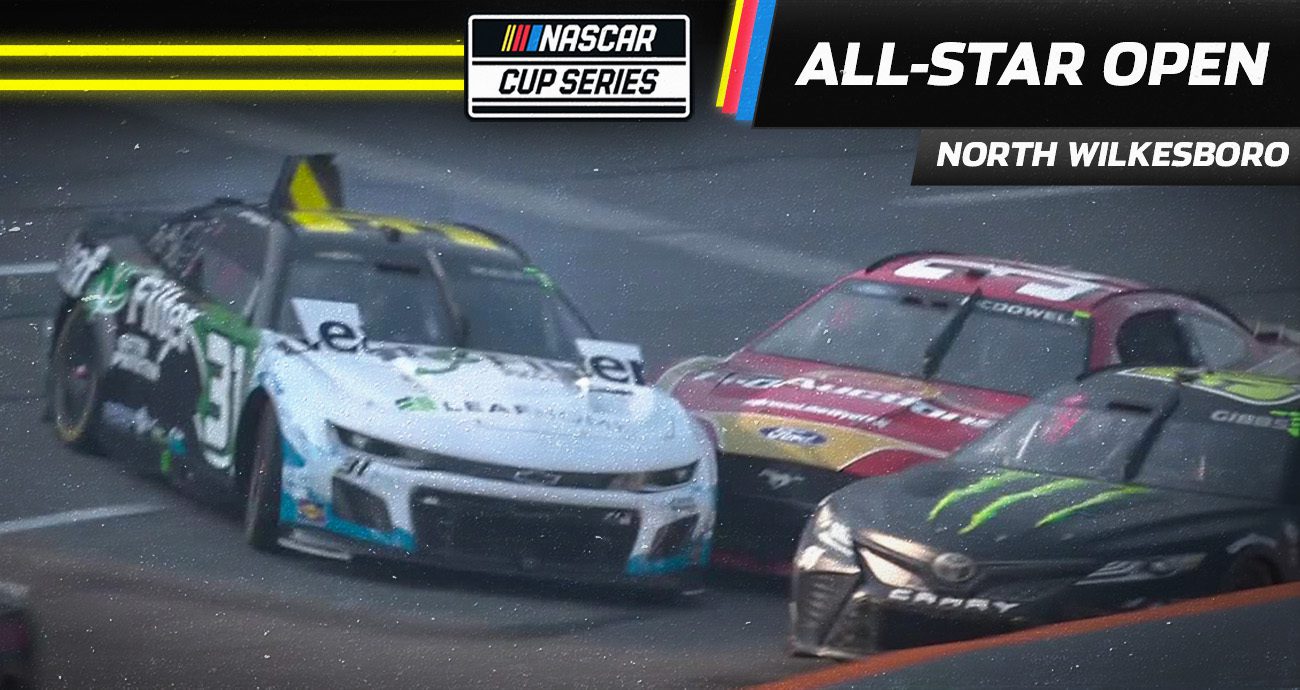 Justin Haley, Michael McDowell wreck going three wide - NASCAR