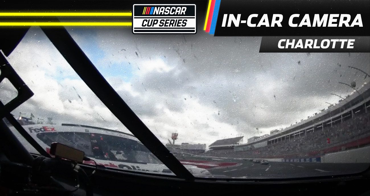 In-car camera: Elliott makes contact with Hamlin off turn | NASCAR