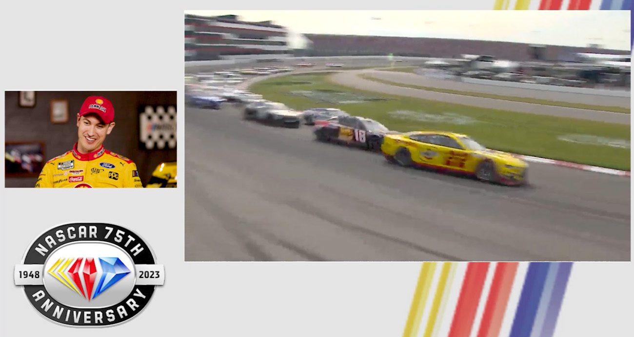 Joey Logano rewatches WWTR's wild debut | NASCAR