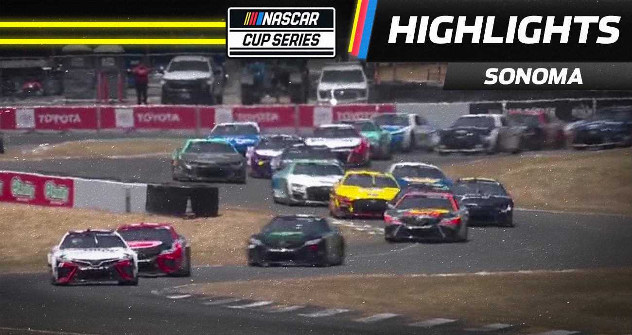 Denny Hamlin leads the field to green at Sonoma - NASCAR