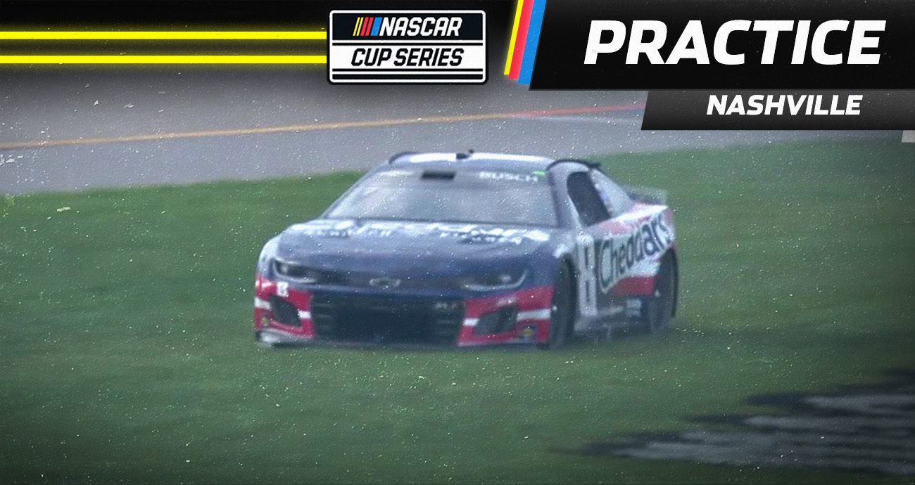 Kyle Busch spins in Cup practice at Nashville - NASCAR