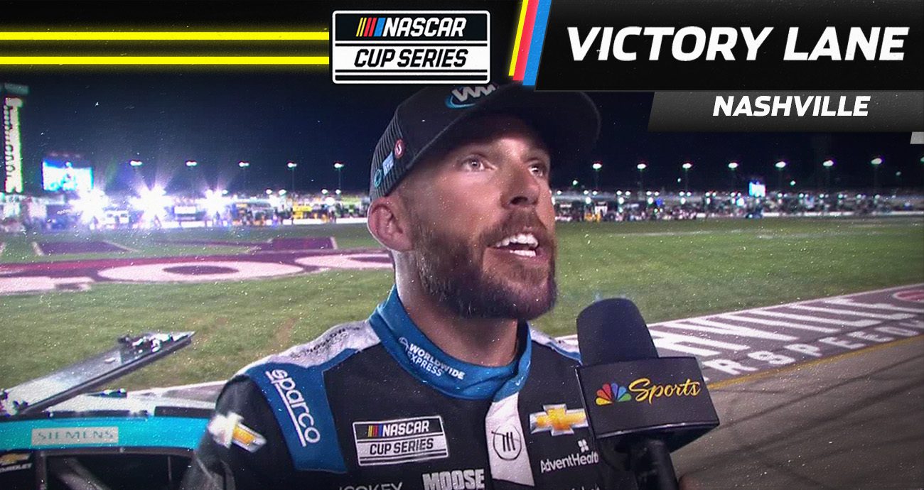 'It's a freaking Cup win!': Chastain rocks out in Nashville | NASCAR