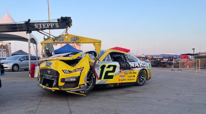 Blaney crashes, Busch spins in Nashville Cup race - NASCAR