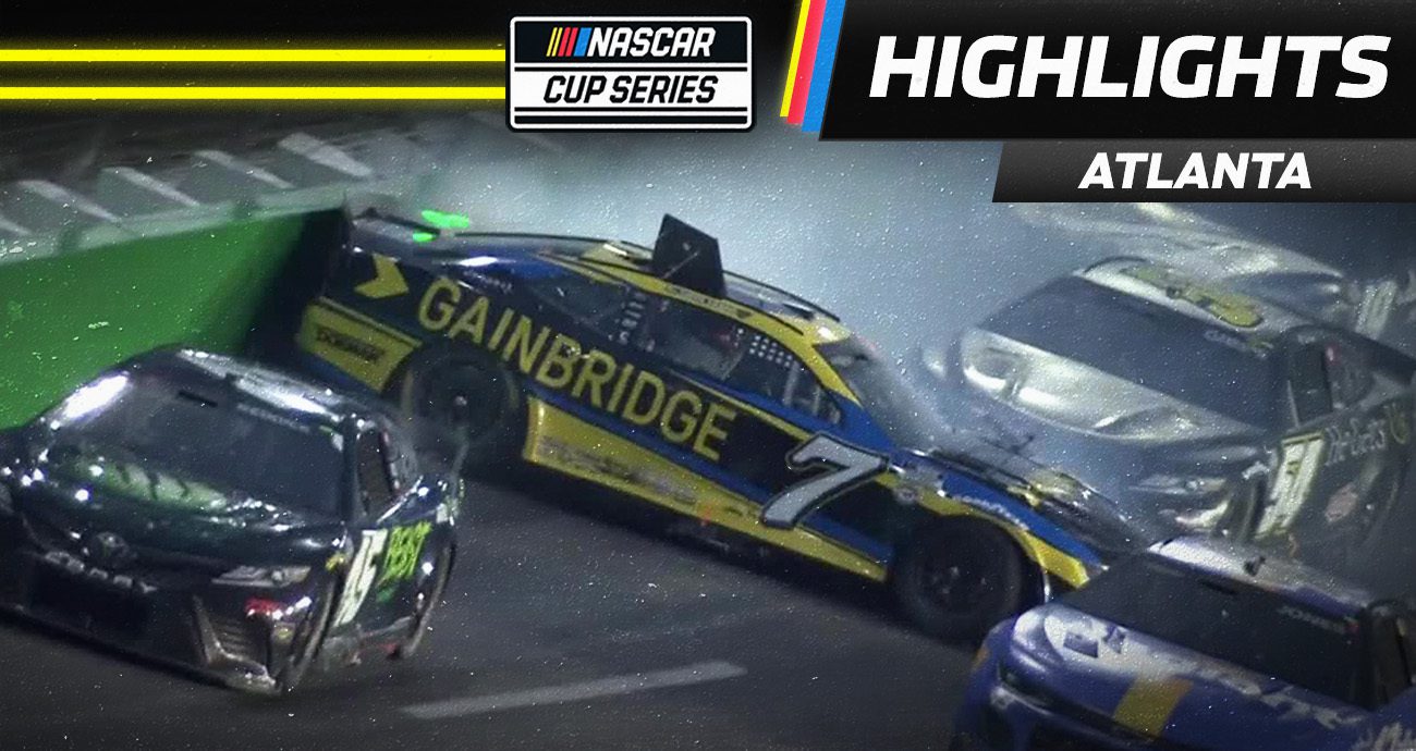 Jones' contact with LaJoie starts multicar wreck at Atlanta | NASCAR