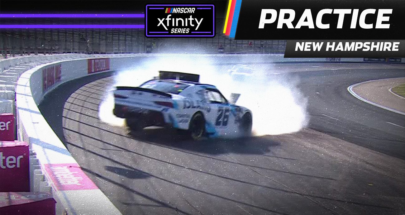 Sieg, Grala crash during Xfinity practice at New Hampshire - NASCAR