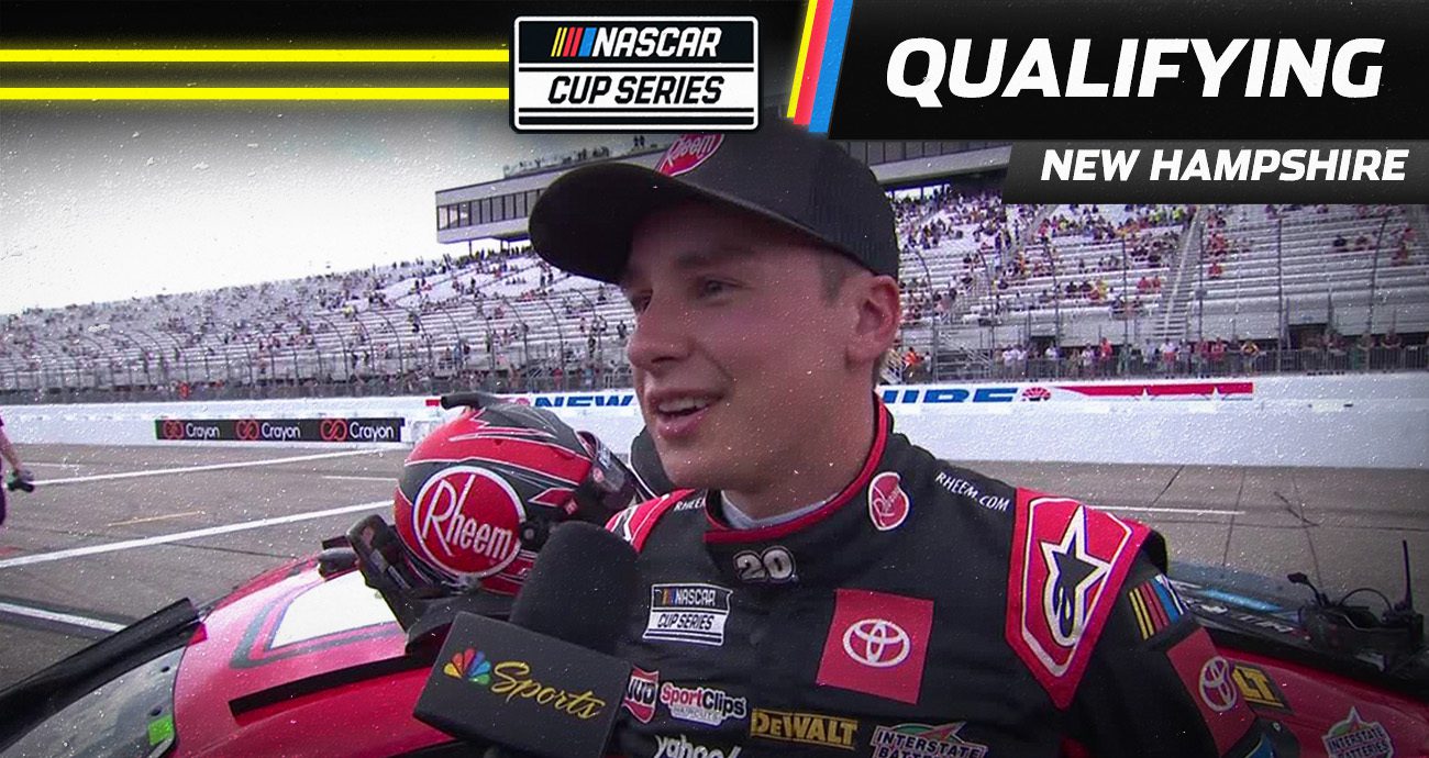 Defending winner Christopher Bell gets pole at NHMS - NASCAR