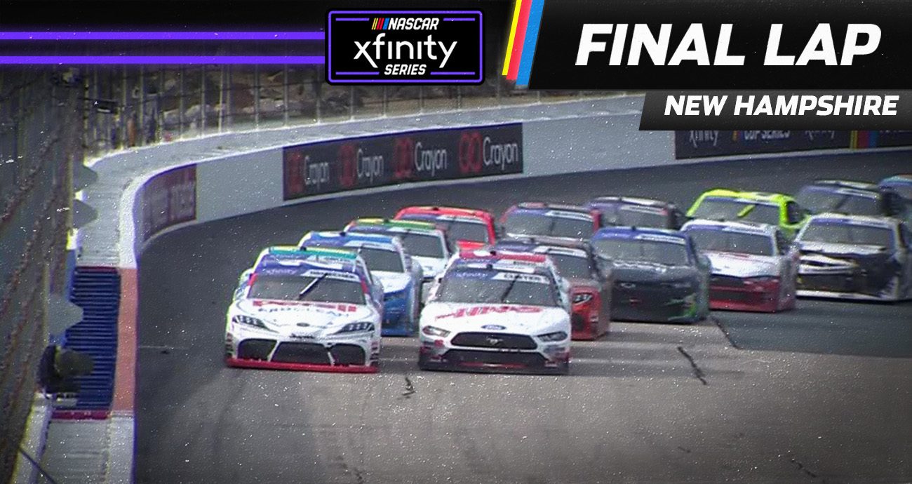 Xfinity Series goes overtime at Loudon for a crazy checkered flag - NASCAR