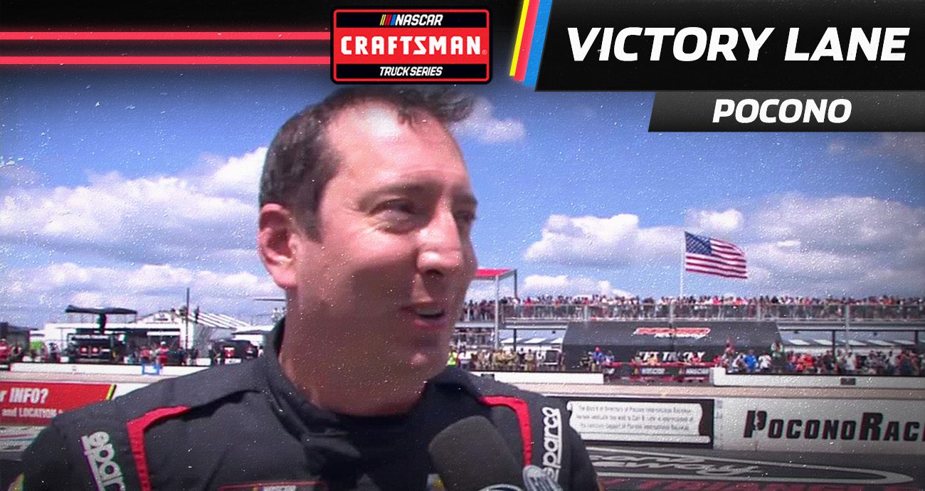 Kyle Busch says 'racy move' gave KBM its 100th win | NASCAR