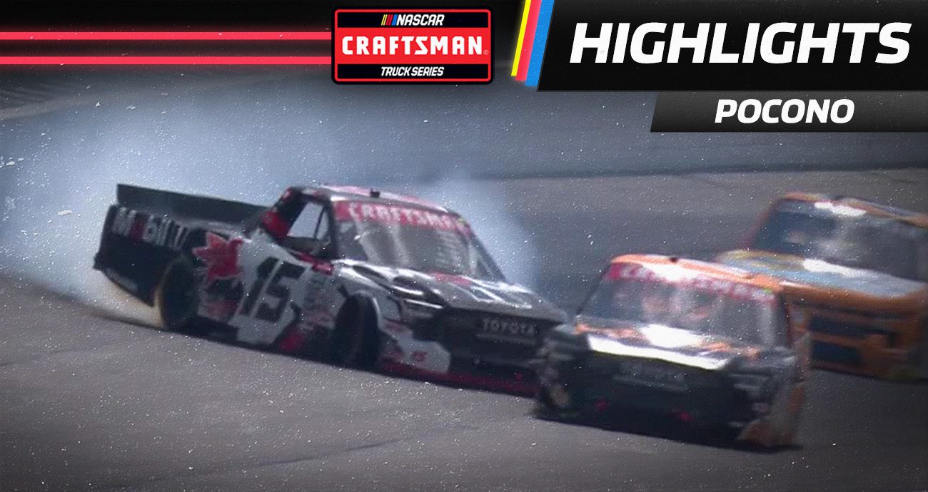 Pocono ends on Lap 4 for Tanner Gray after hard contact | NASCAR