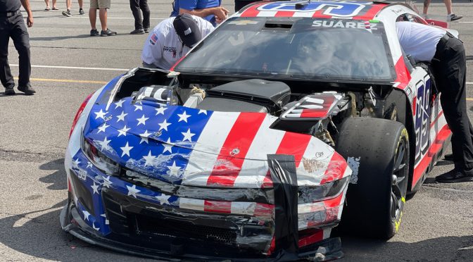 Daniel Suárez, Joey Logano out early after Pocono crash | NASCAR