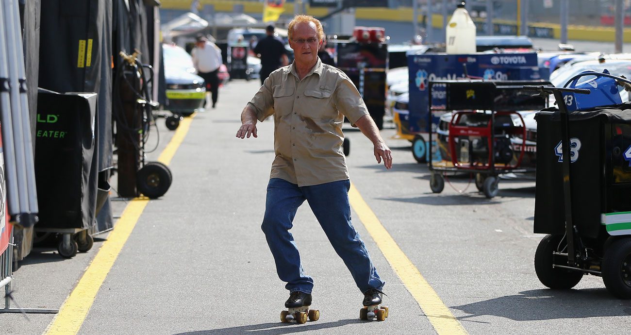 Untold Stories: Morgan Shepherd skates his way into NASCAR lore - NASCAR