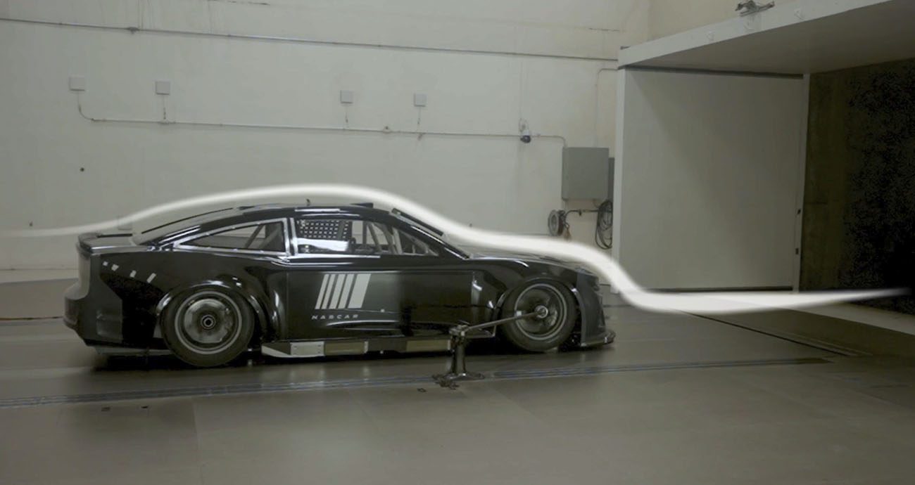 101: Analyzing a test inside a rolling-road wind tunnel | NASCAR