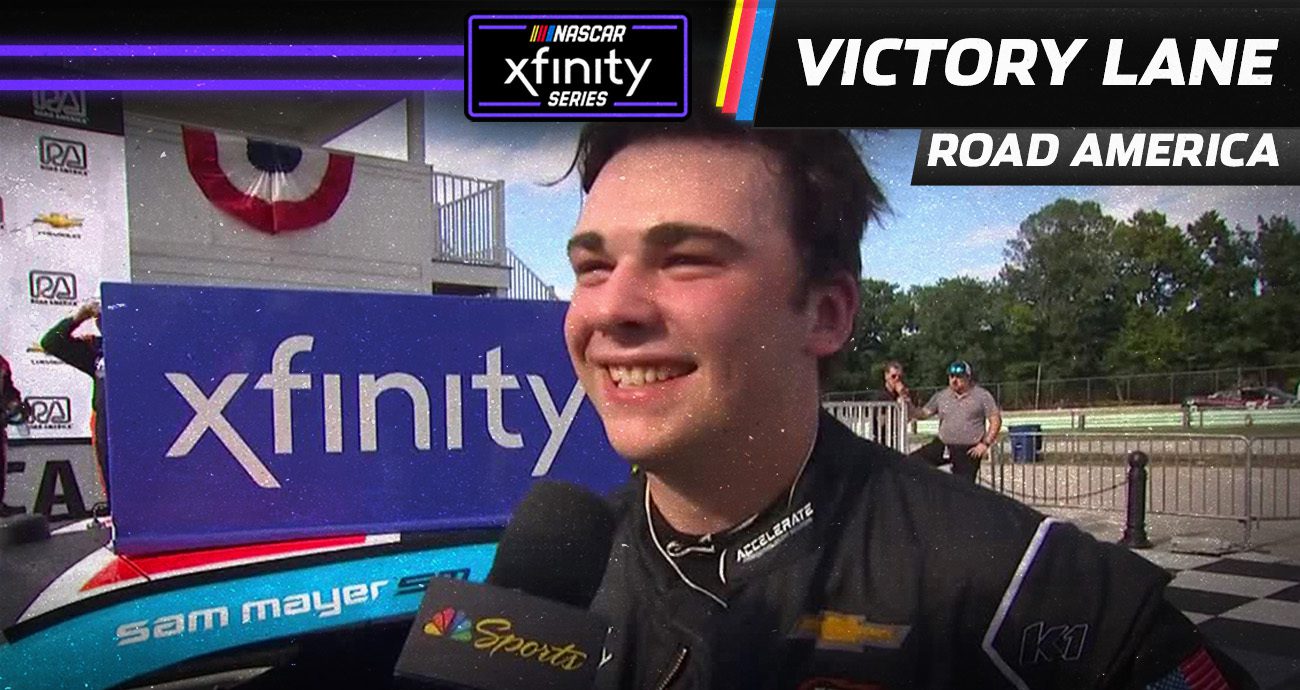 Sam Mayer: 'So special' to get first win at home track | NASCAR