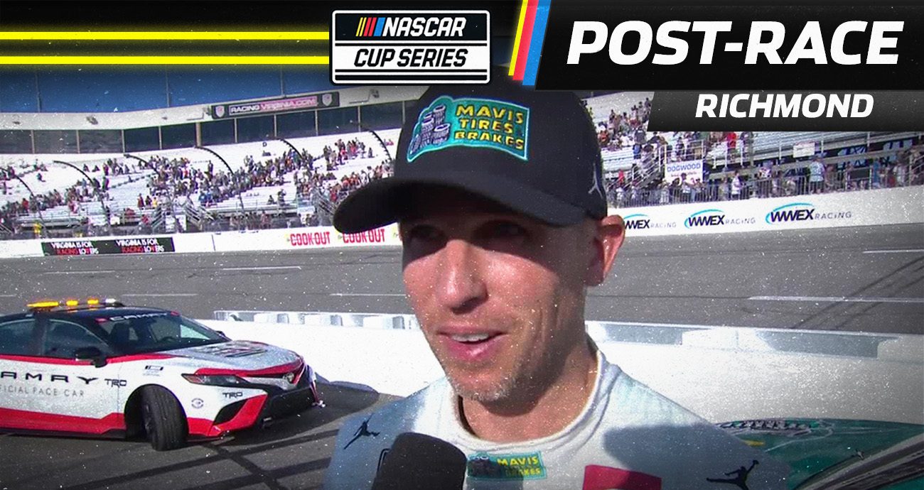 Denny Hamlin recaps final restart at Richmond | NASCAR