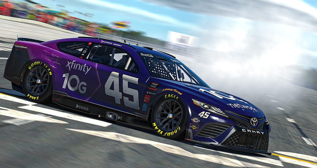 Michael Guest reacts to first career Coca-Cola iRacing Series win