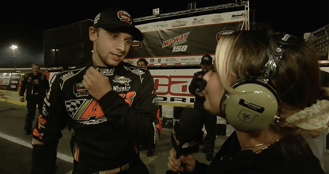 Austin Beers' emotional Victory Lane interview at Lancaster - Official ...