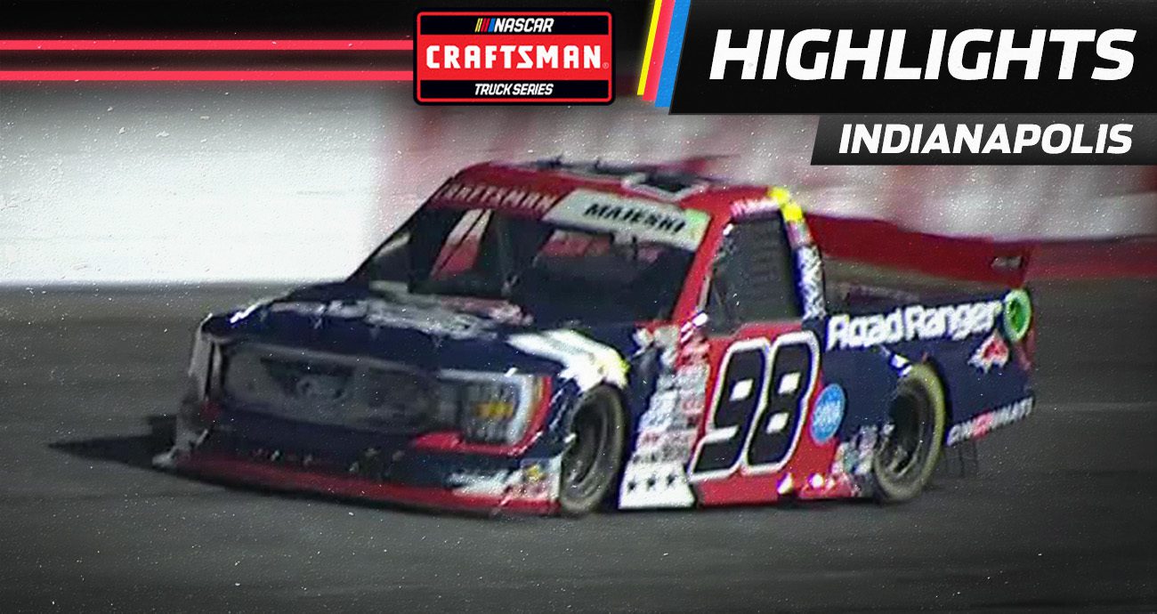 Ty Majeski takes Stage 1 at IRP - NASCAR