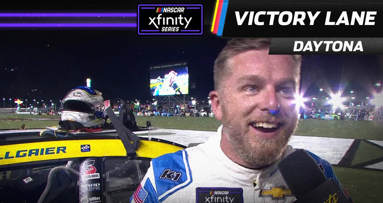 'Did I win? I think I did': Allgaier wins close finish at Daytona - NASCAR