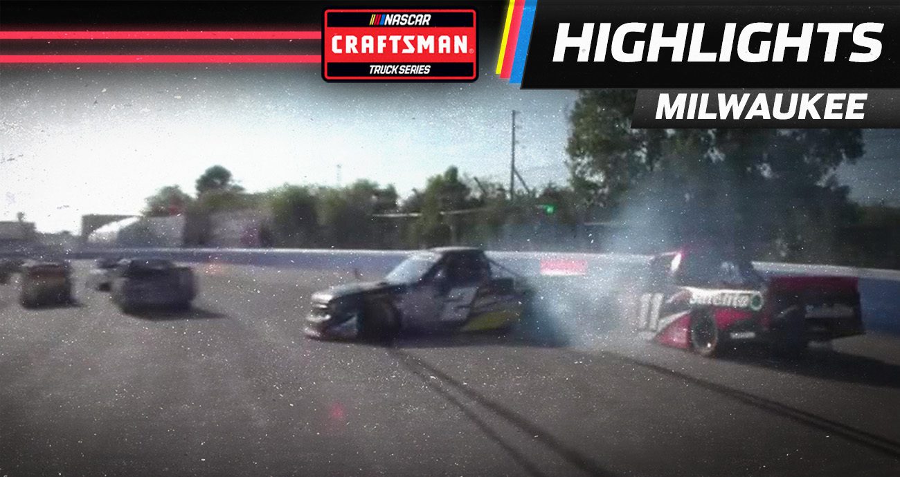 Playoff driver Nick Sanchez wrecks at Milwaukee - NASCAR
