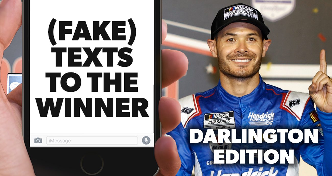 Fake texts to Southern 500 winner Kyle Larson | NASCAR