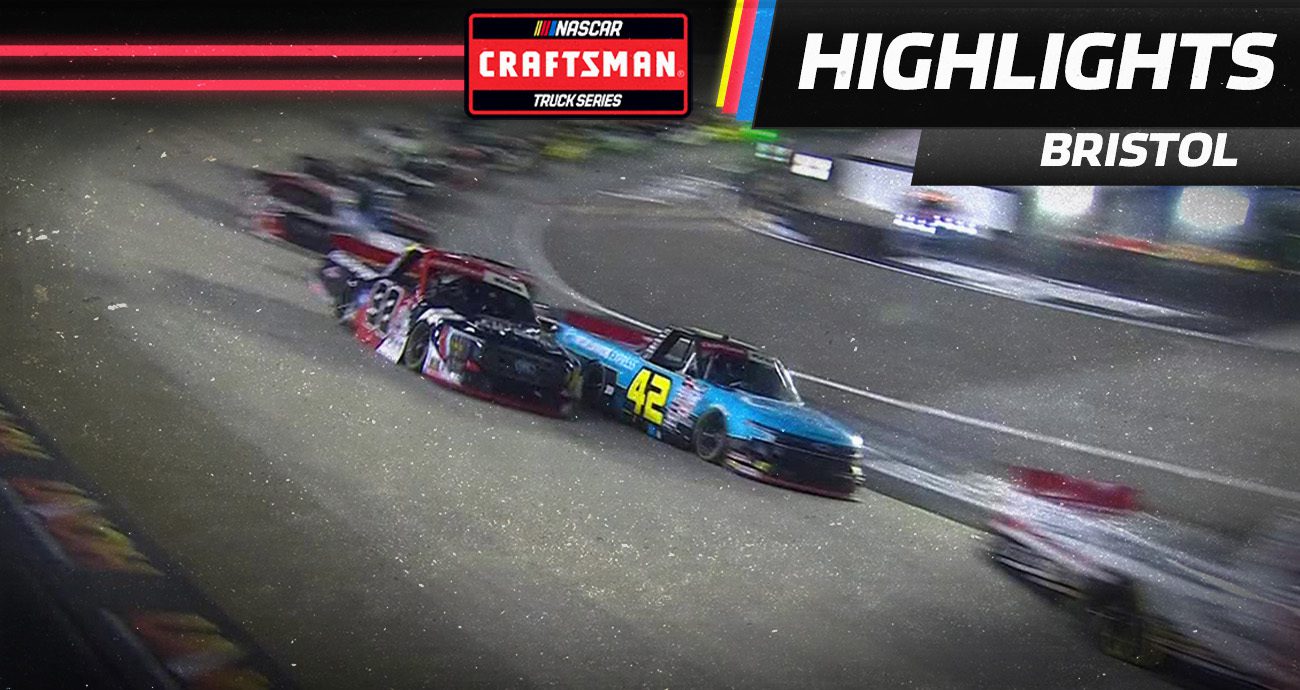 Christian Eckes leads the pack to green at Bristol | NASCAR Christian Eckes leads the pack to green at Bristol | NASCAR