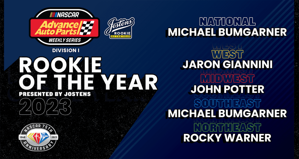 Michael Bumgarner wins NASCAR Advance Auto Parts Weekly Series Rookie ...