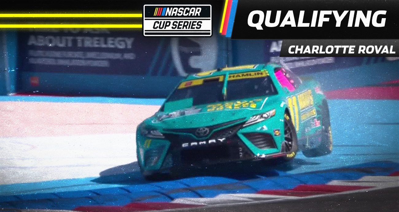 Hamlin goes for wild spin in Cup qualifying at Charlotte - NASCAR