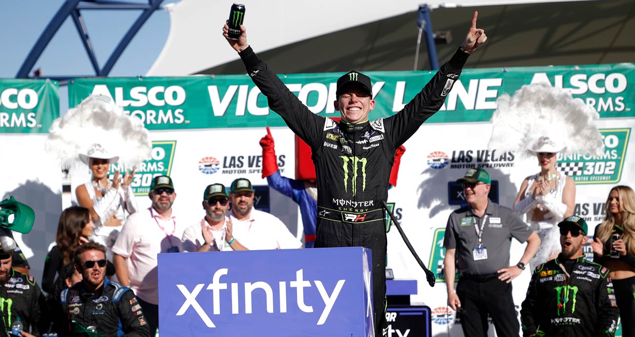 Riley Herbst wins first career NASCAR Xfinity Series race in hometown ...