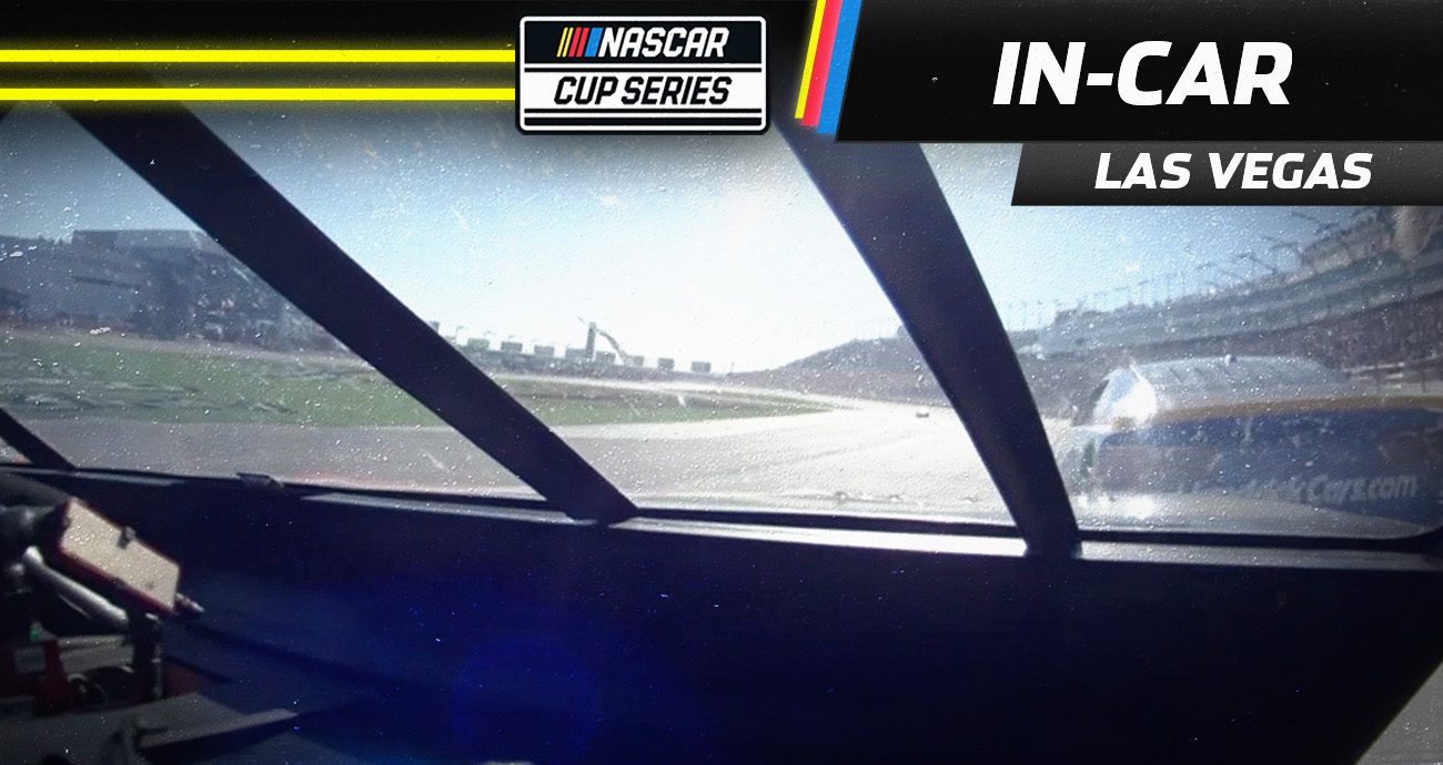 Ride with Bell as he tries to track down Larson at Vegas | NASCAR