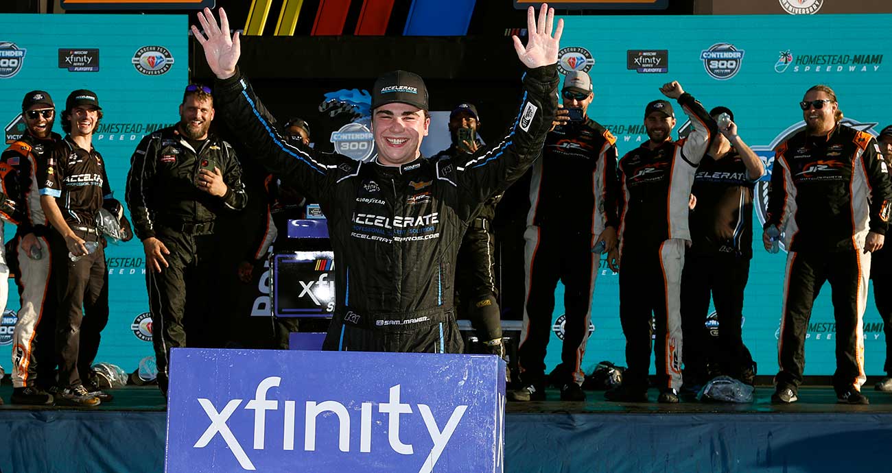 Sam Mayer seals Xfinity title shot with Homestead win | NASCAR