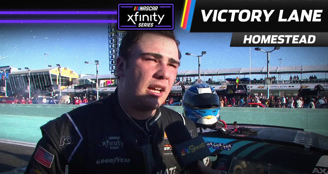 Sam Mayer wins at Homestead: 'We won on an oval!' - Official Site Of NASCAR