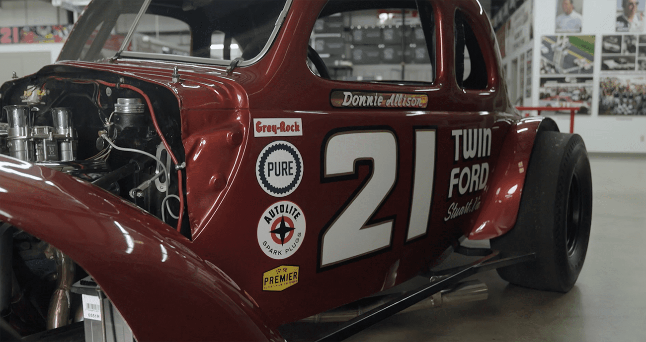 The restoration story of the Wood Brothers' No. 21 Modified driven by ...