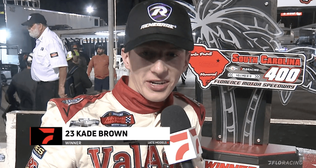 Kade Brown's Victory Lane interview at Florence - Official Site Of NASCAR