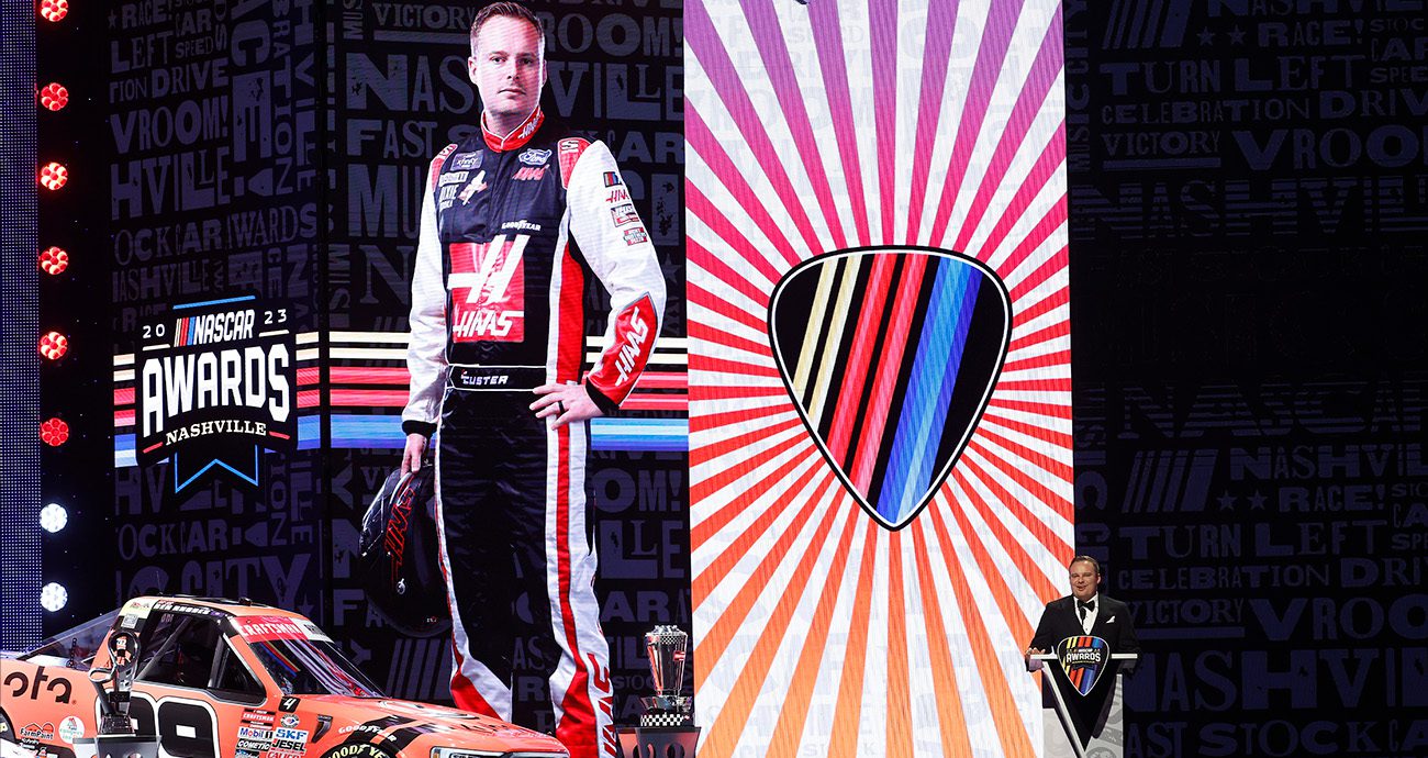 Custer celebrates 2023 Xfinity crown at NASCAR Awards - NASCAR