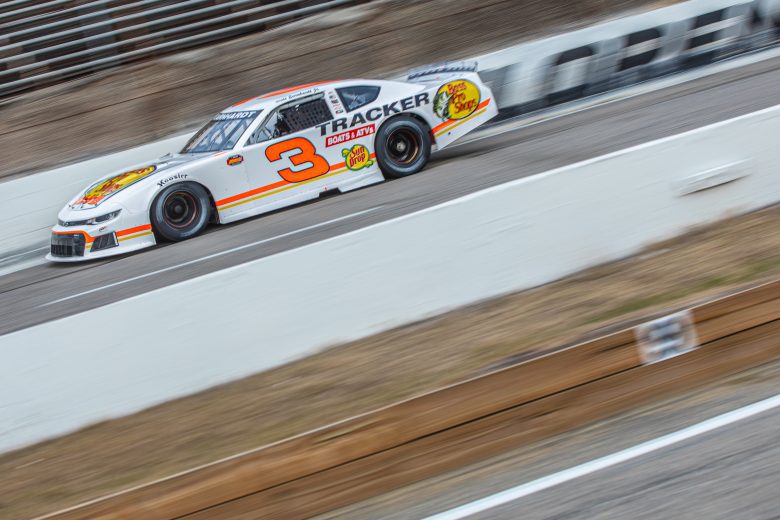 Dale Earnhardt Jr. racing in the 2024 IceBreaker at Florence Motor ...