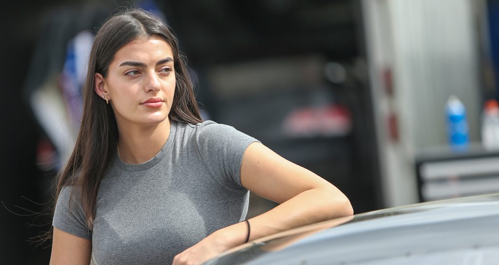 Toni Breidinger is putting in the work at New Smyrna Speedway to make ...