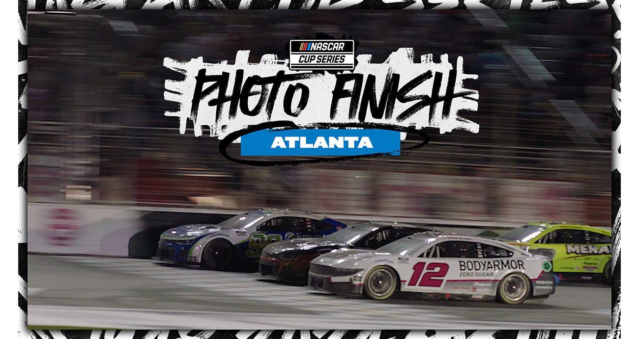 Alternate angle: Atlanta's 0.003 photo finish in slow motion | NASCAR