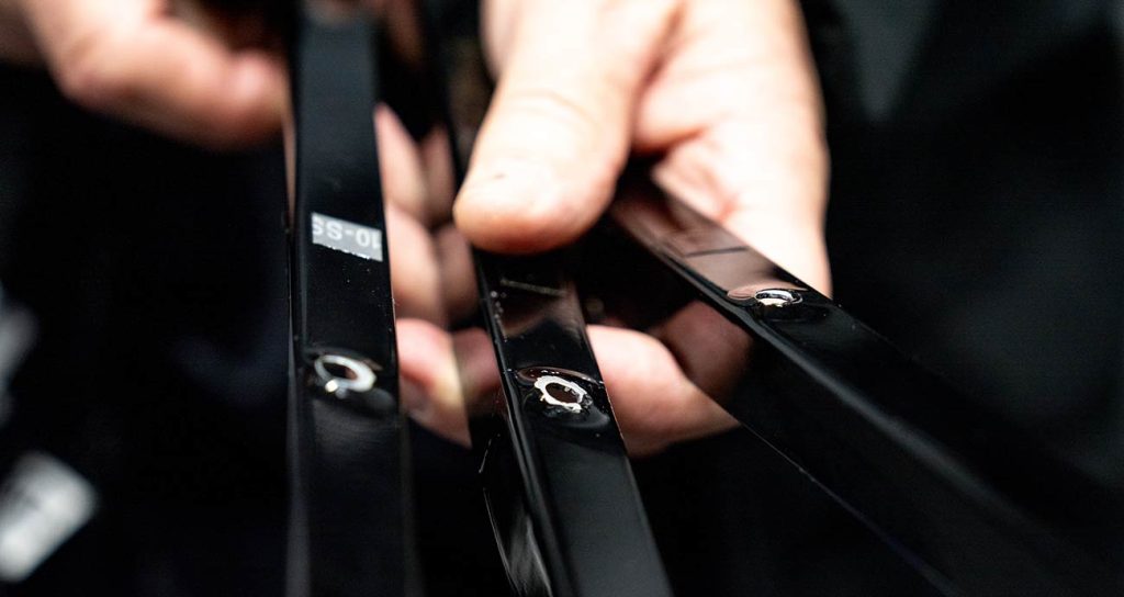 Logano's gloves, SHR roof rails on display at Las Vegas | NASCAR