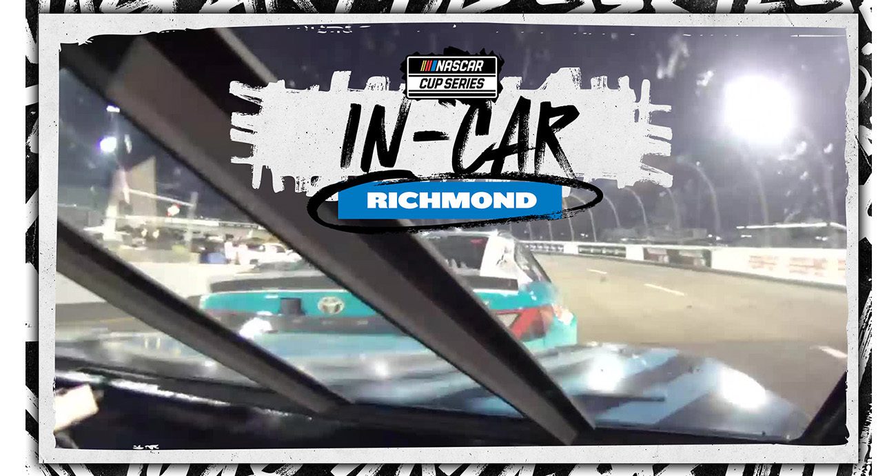 In-car cameras: Truex vs. Larson in the closing laps | NASCAR