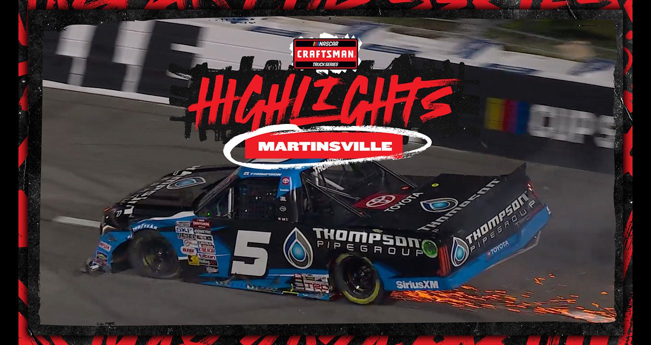 Dean Thompson slams into the wall at Martinsville | NASCAR