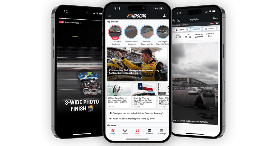 NASCAR, WSC Sports launch In-App Stories | NASCAR