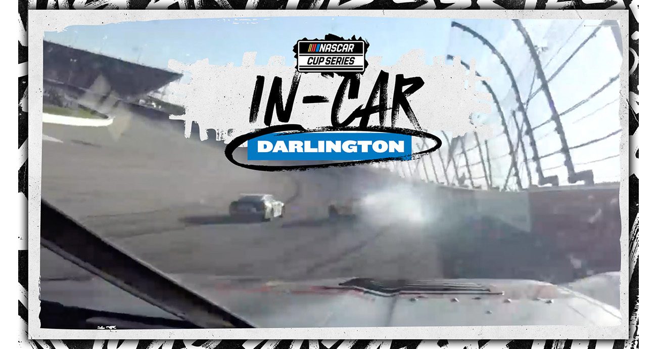 In-car camera: Kyle Larson spins out in final stage - NASCAR