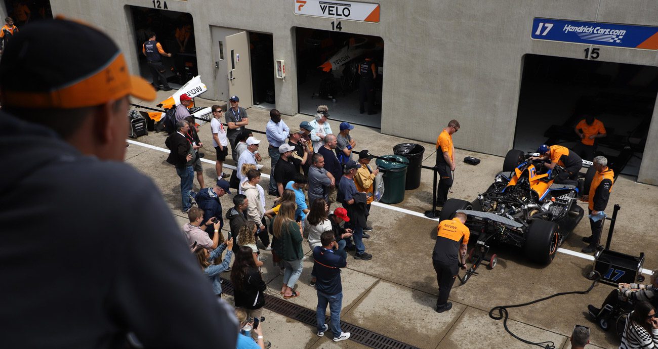 Larson 'behind' at Indy 500 practice, focuses on qualifying - NASCAR