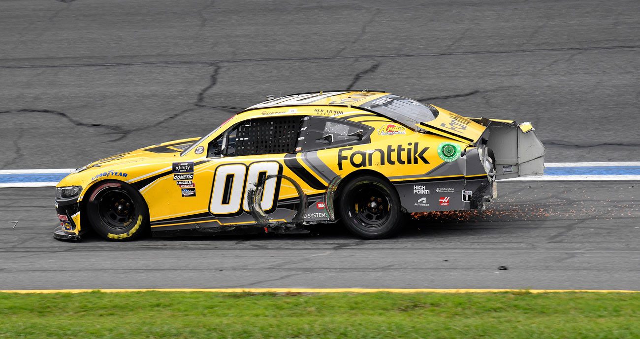 Xfinity Series contenders Cole Custer, Austin Hill tangle at Charlotte ...